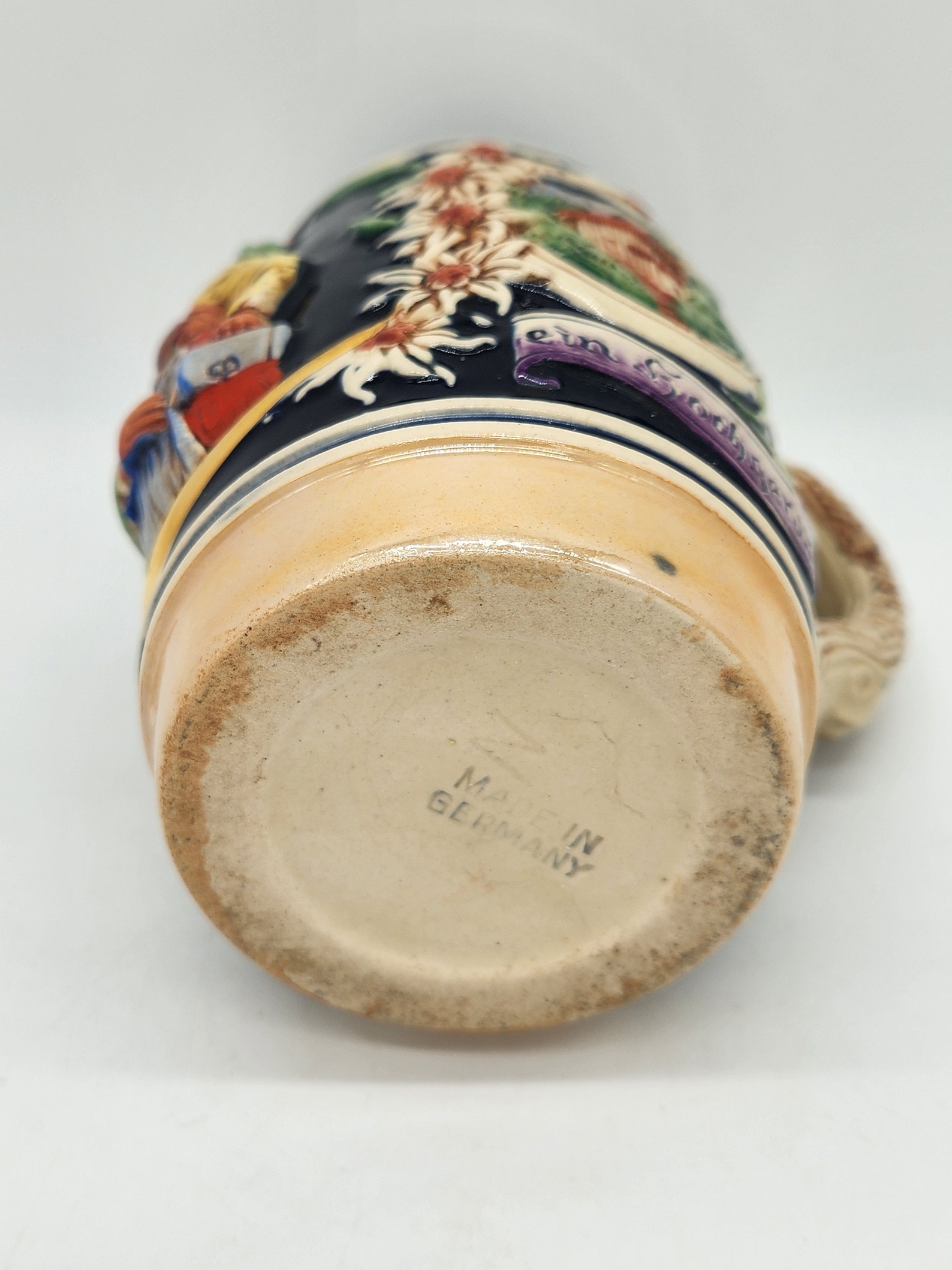 Gerz west Germany Beer Stein Tankard Super Kiss Hochgenuss Man Maiden ...