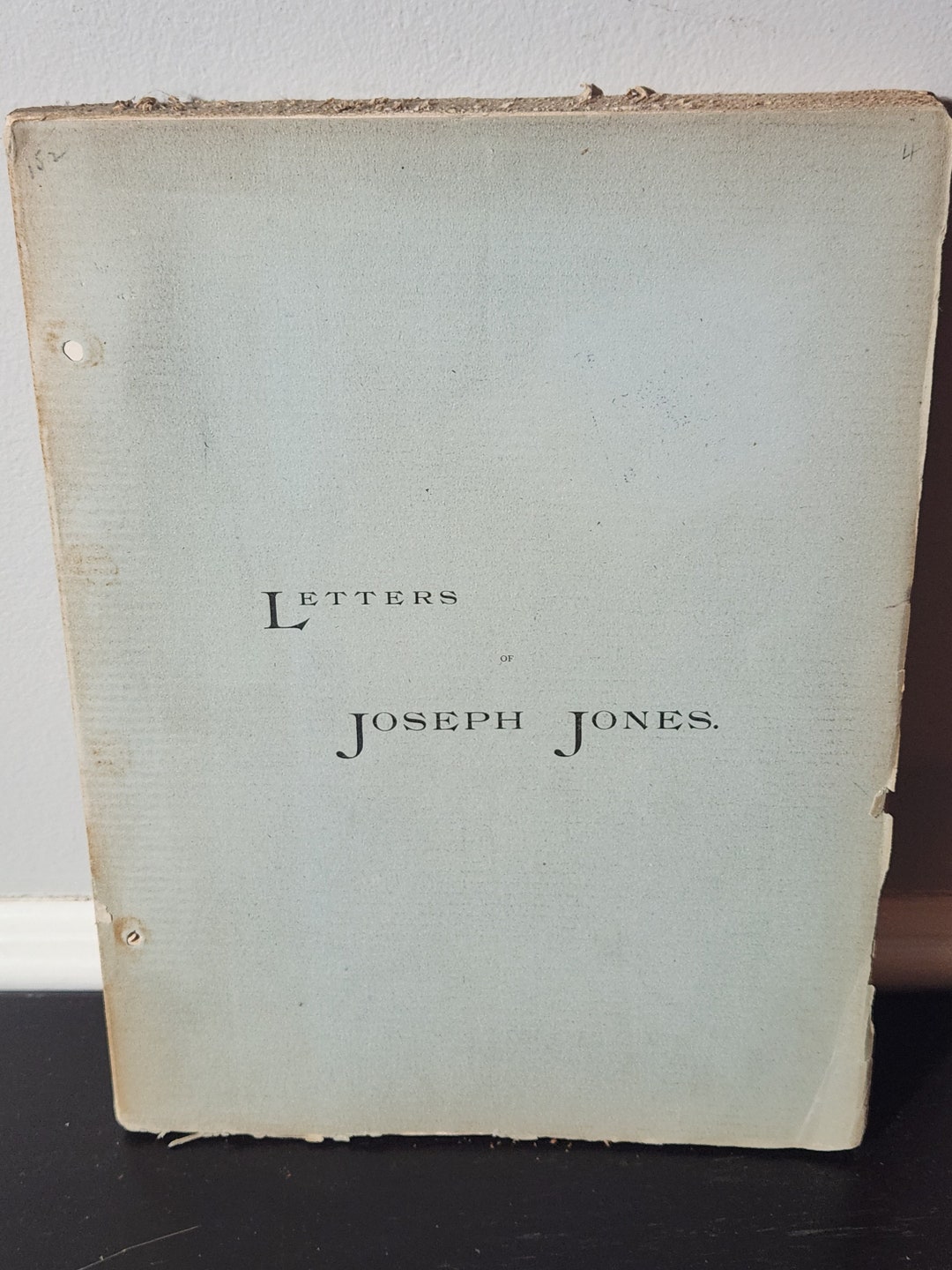 First Edition - Letters of Joseph Jones of Virginia 1889 - Etsy
