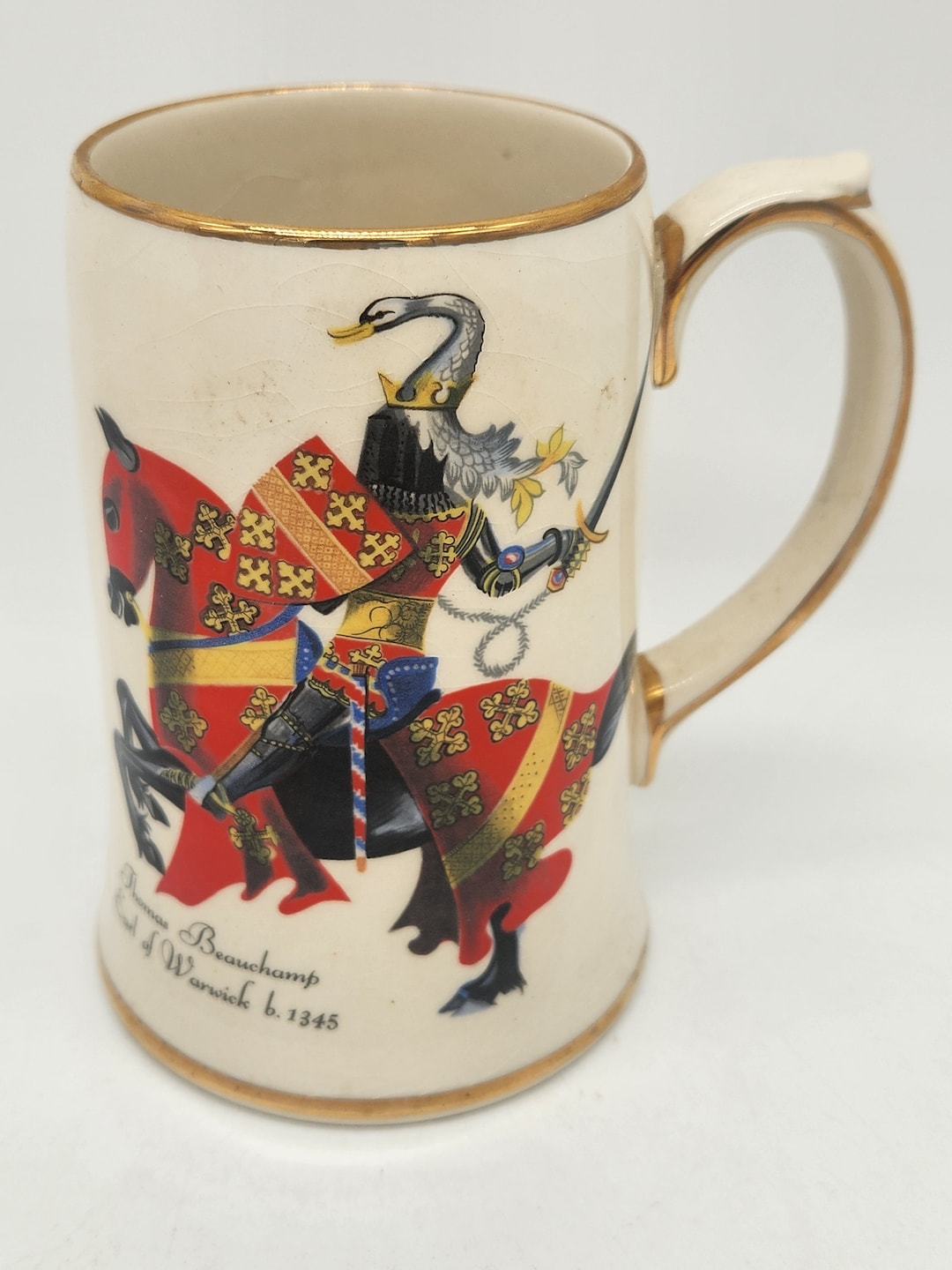 Vintage Thomas Beauchamp Earl of Warwick B. 1345 Ceramic Mug 5.5 - Etsy