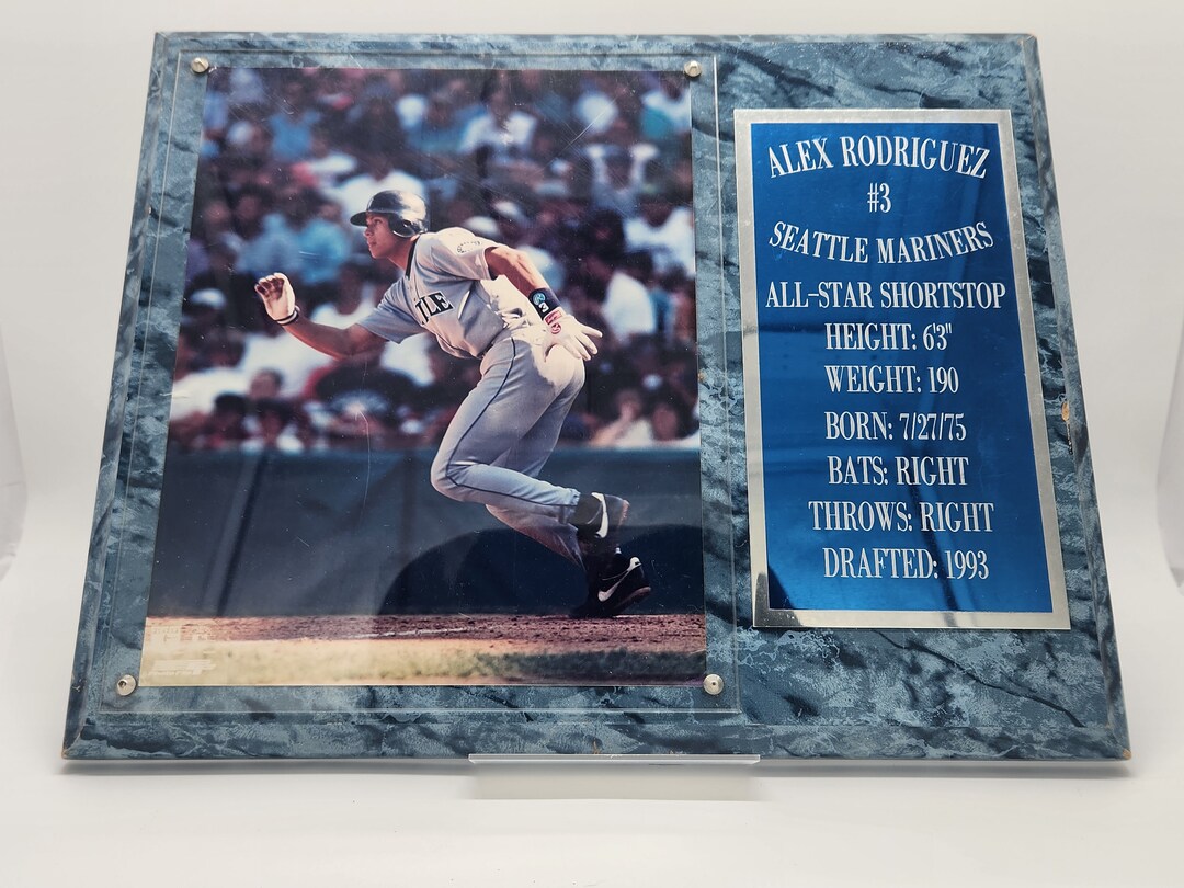 Alex Rodriguez 'A Rod' Seattle Mariners Photo/stats Plaque MLB 12x15 - Etsy