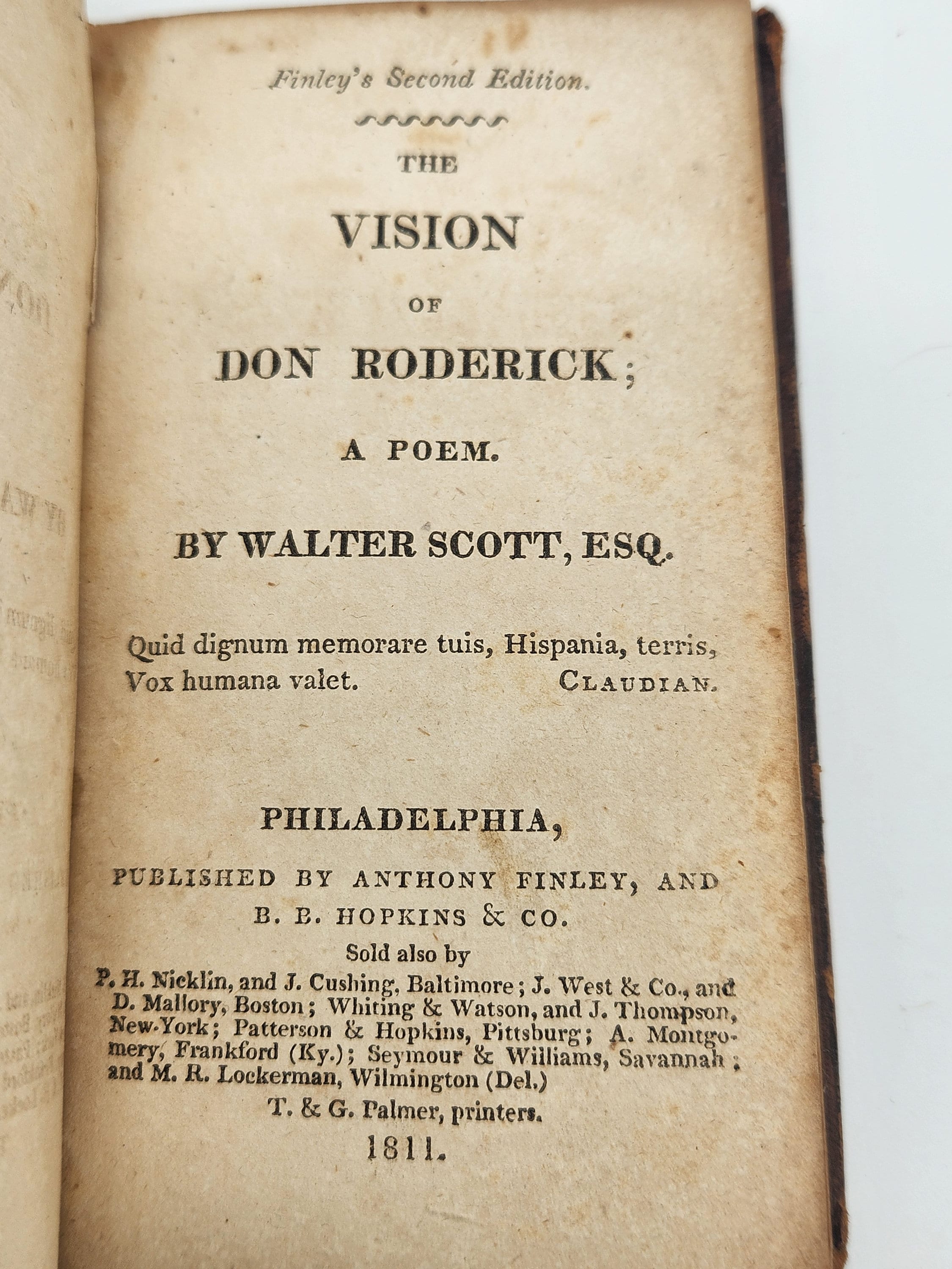 The Vision of Don Roderick A Poem by Scott, Walter 1811 First Edition ...