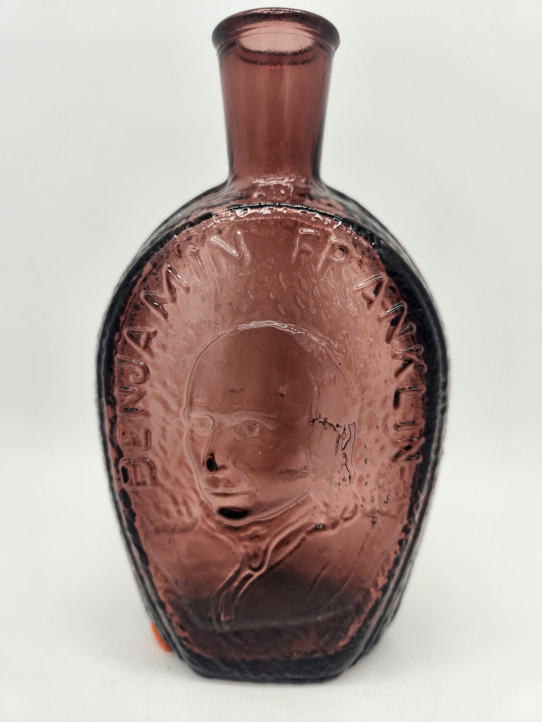 Vintage Benjamin Franklin Glass House Bottle - Etsy