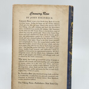 Cannery Row by John Steinbeck 1st First Edition Viking Press January ...