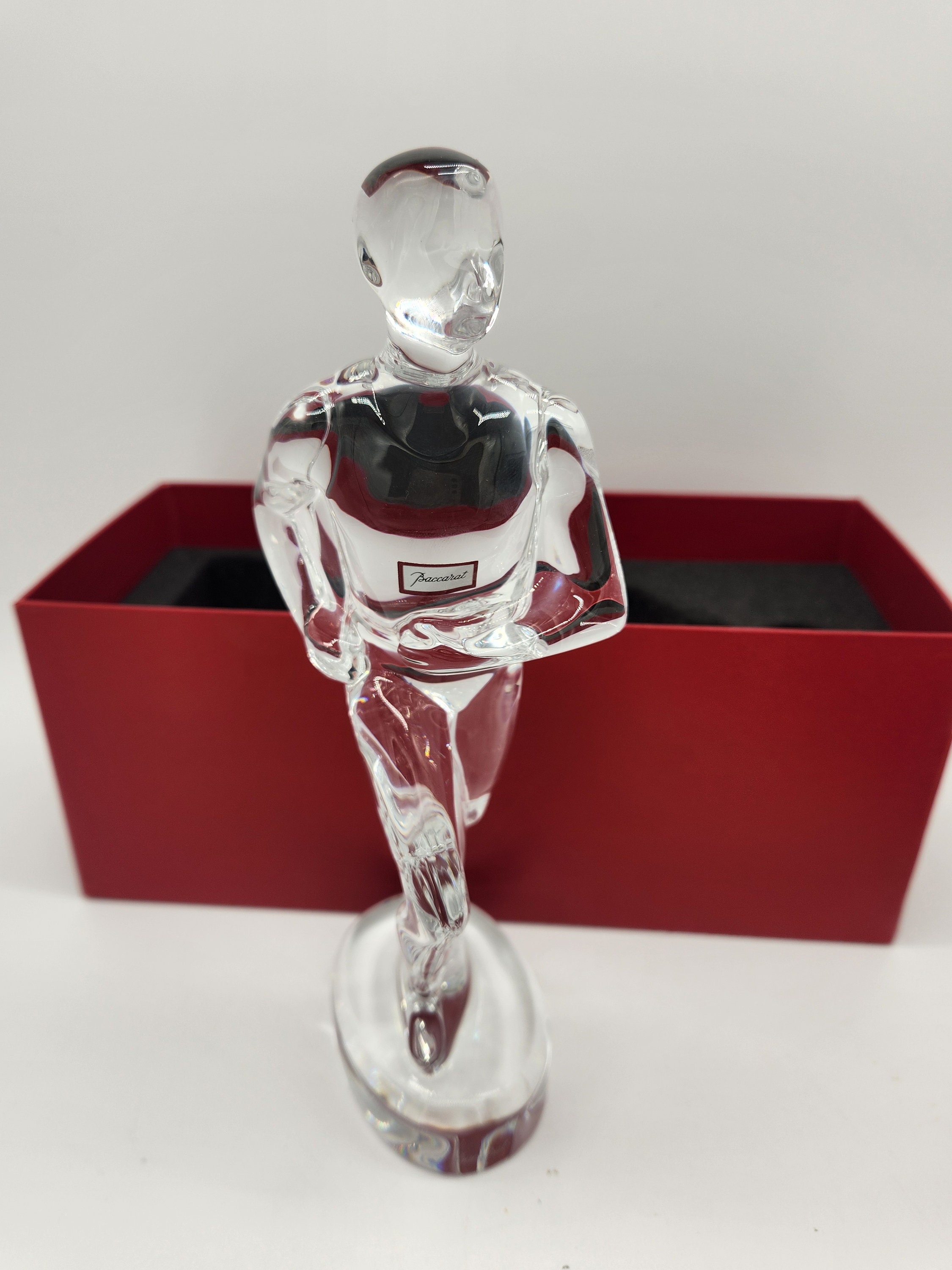 Baccarat Crystal Running Man Figure 9.5 - Etsy