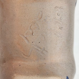 David Eldreth Signed Pig Bank Salt Glazed Stoneware Cobalt Blue on Gray ...