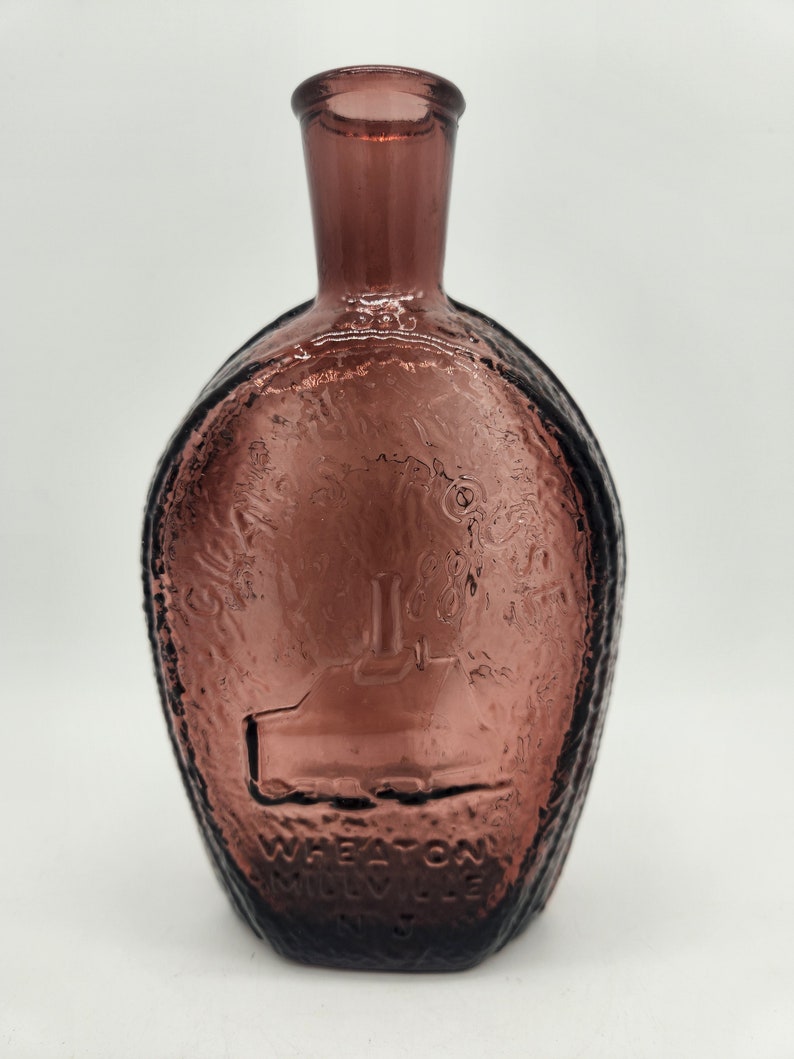 Vintage Benjamin Franklin Glass House Bottle - Etsy