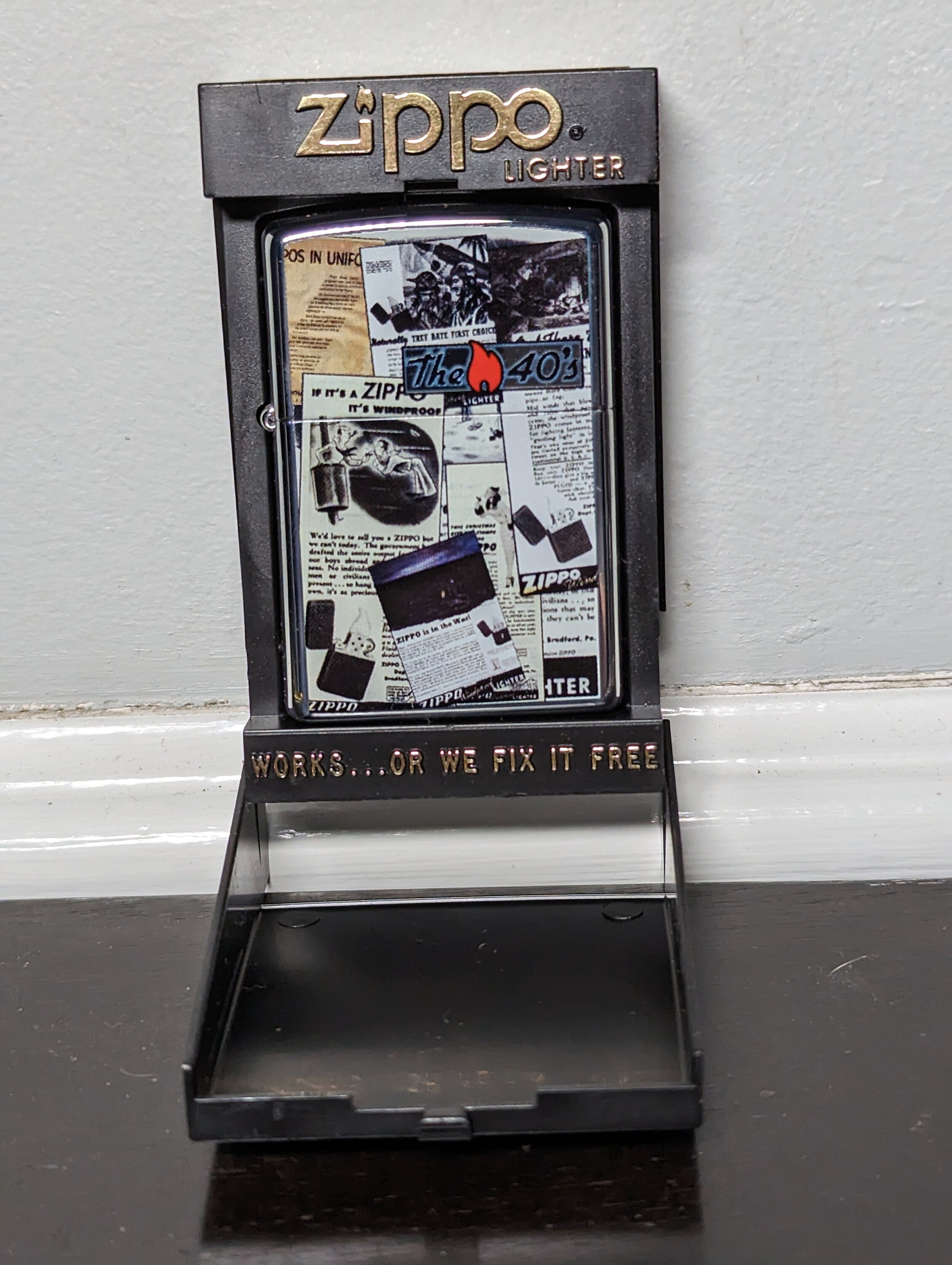 The 1940's 40's Old Poster Design ZIPPO 2007 MIB Rare - Etsy