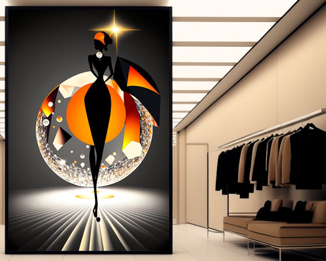 Modern Fashion Art 31 PRINTABLE AI Image, Instant Download, High ...