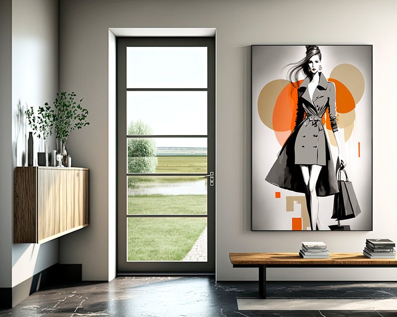 Modern Fashion Art 10 PRINTABLE AI Image Instant Download - Etsy