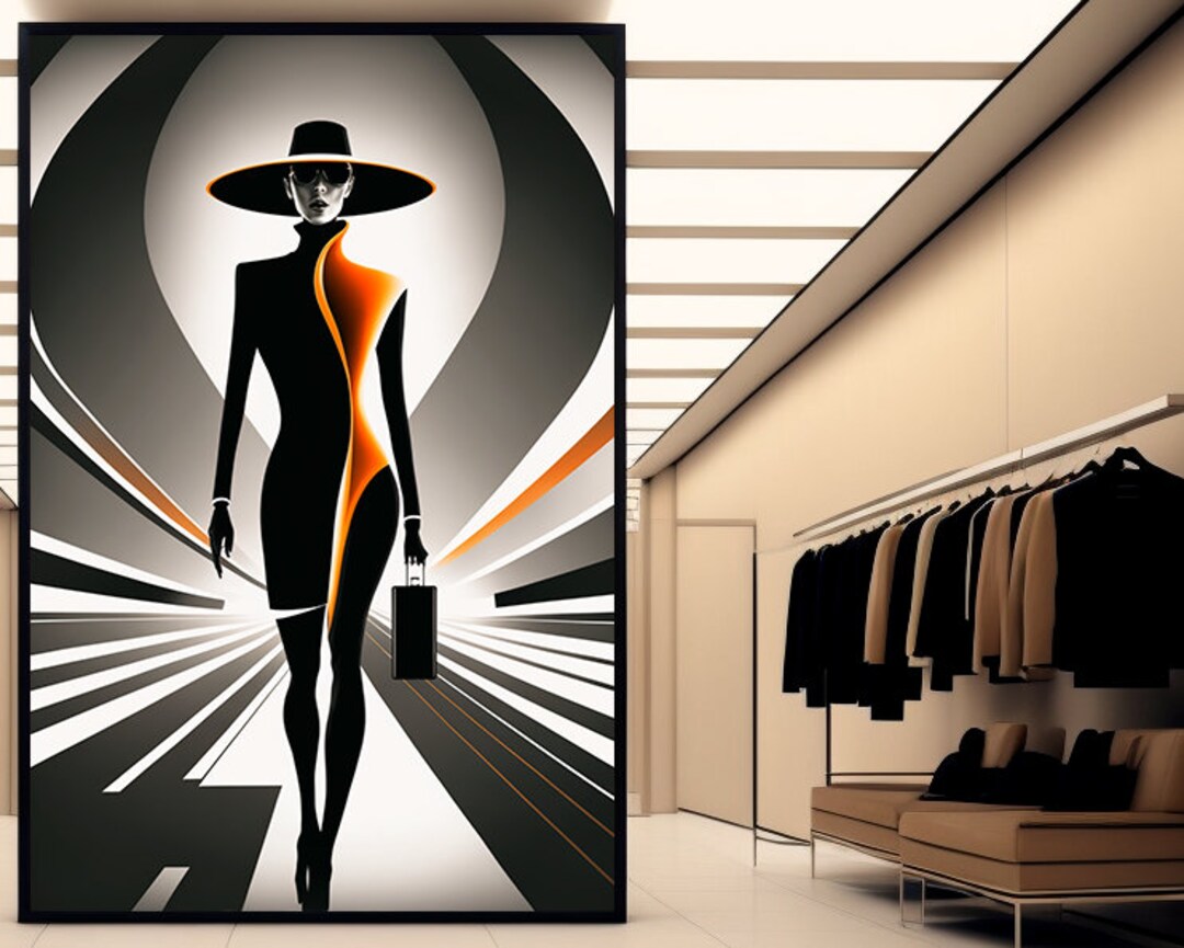 Modern Fashion Art 32 PRINTABLE AI Image, Instant Download, High ...