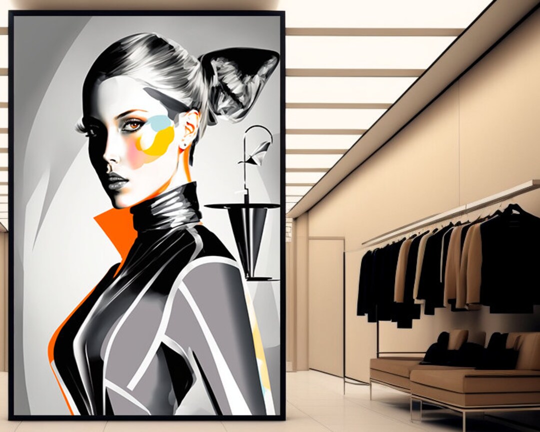 Modern Fashion Art 33 PRINTABLE AI Image, Instant Download, High ...
