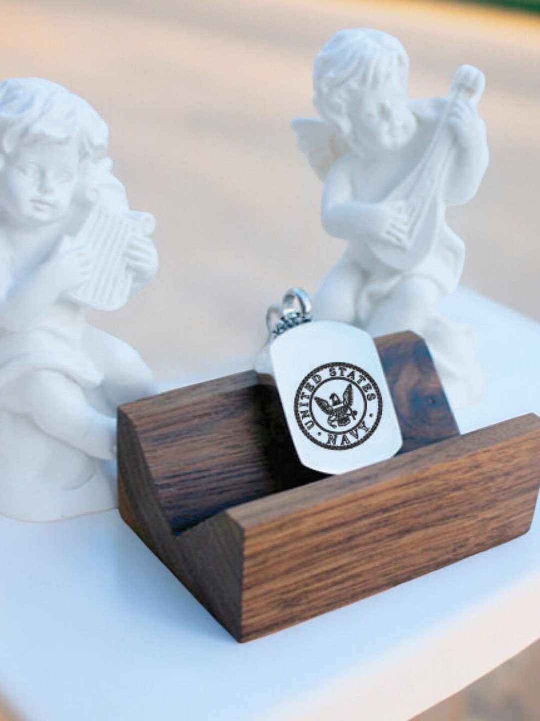Cremation Jewelry for Men, Personalized Dog Tag Cremation Pendant, Urn ...