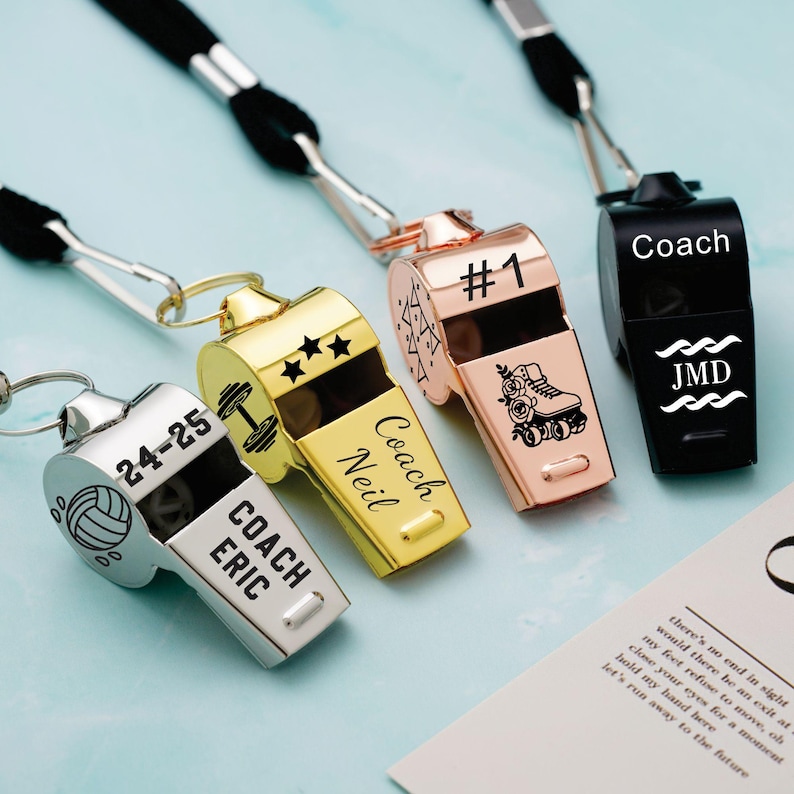 Custom Engraved Coach Whistle With Lanyard,personalized Referee Gift ...