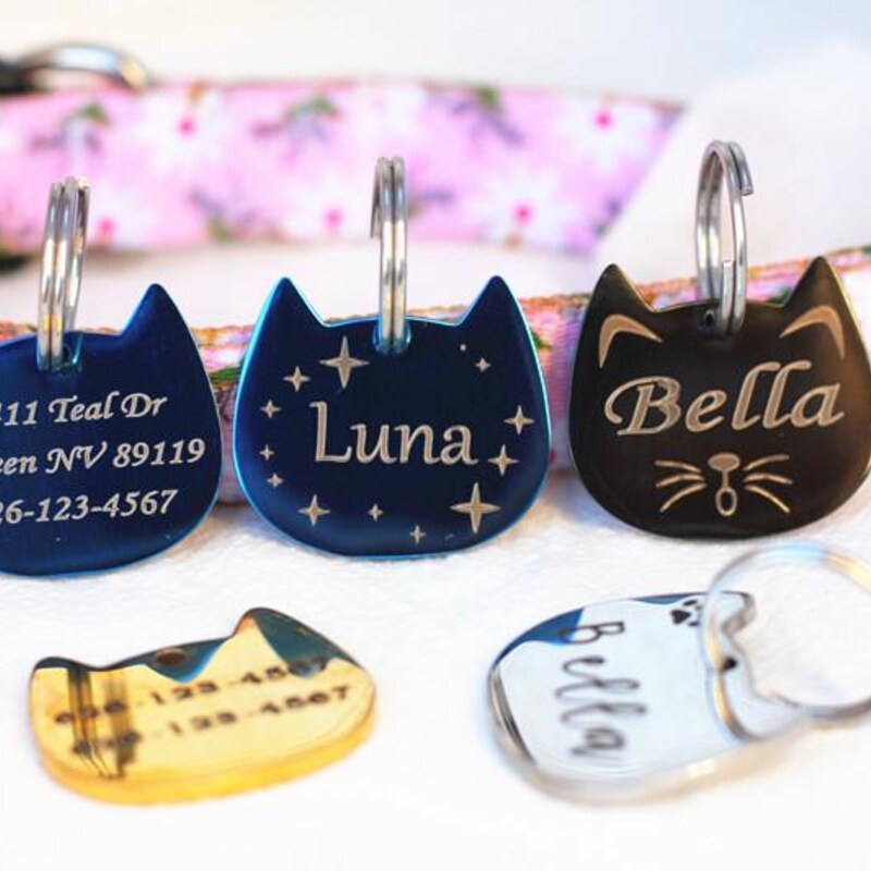 Cat Tags - Etsy