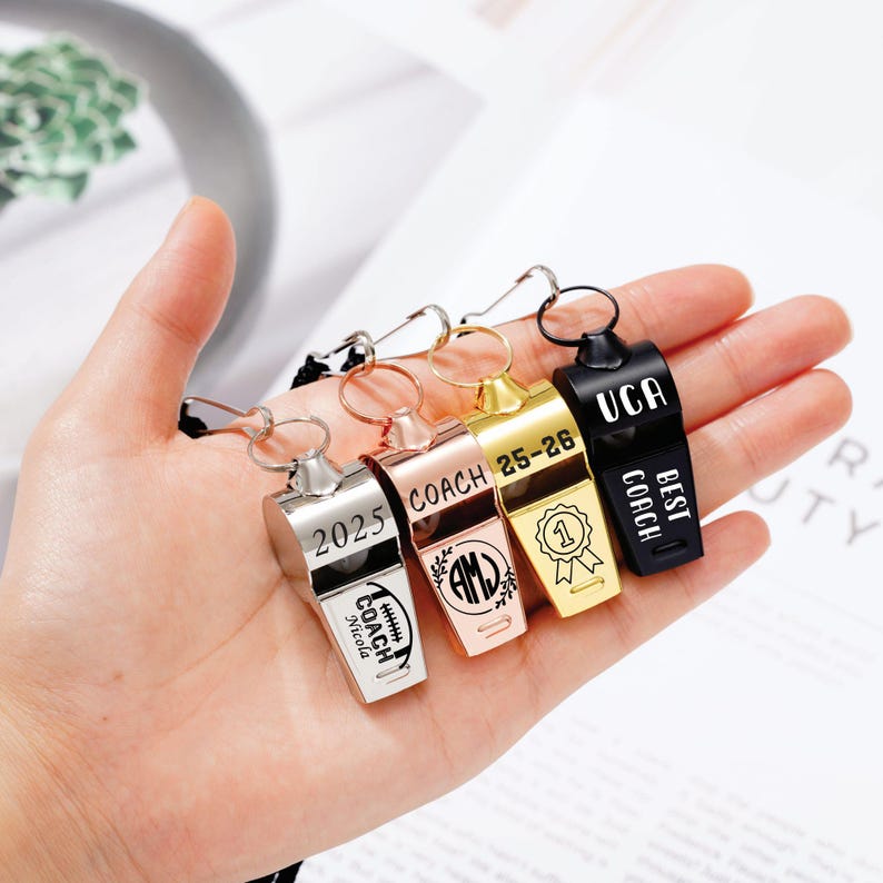 Custom Engraved Coach Whistle With Lanyard,personalized Referee Gift ...