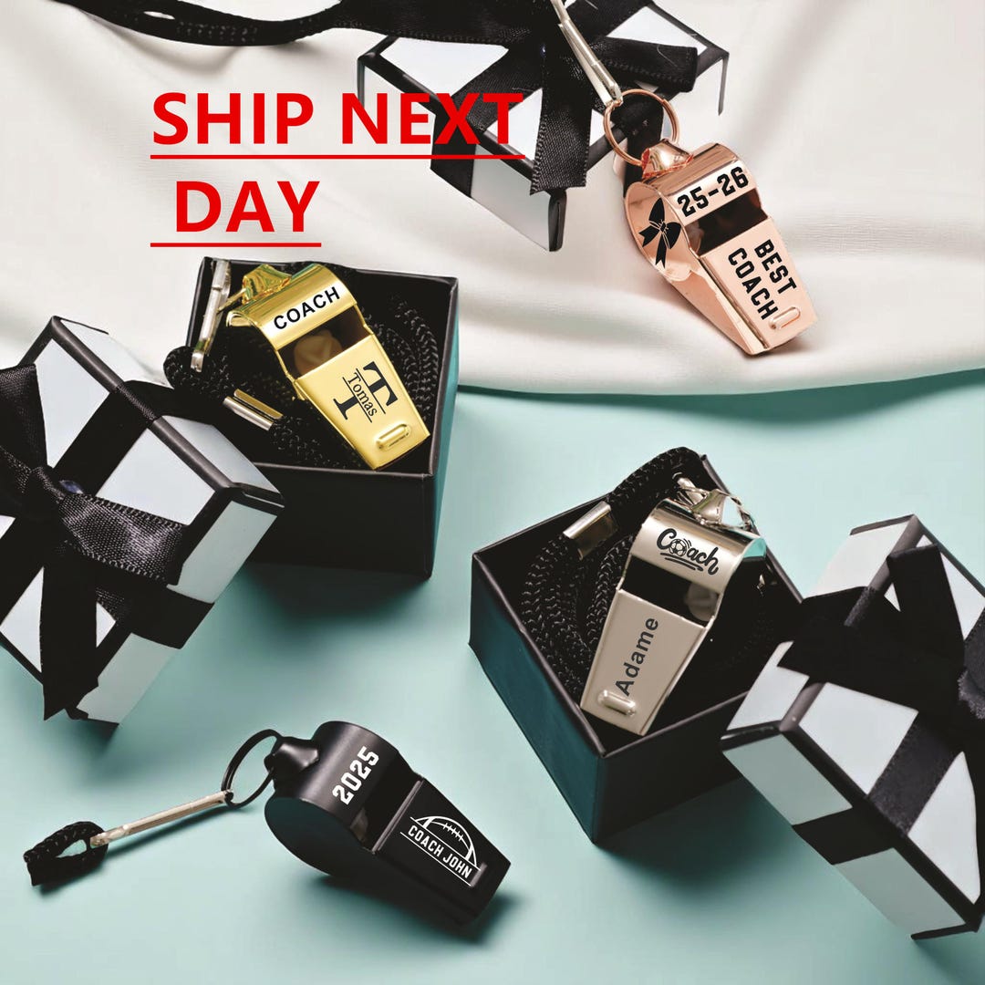 Custom Engraved Coach Whistle With Lanyard,personalized Referee Gift ...