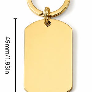 Custom Engraved Stainless Steel Keychain: Personalized Metal Key Chain ...
