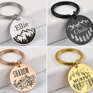 Engraved Dog Tag, Double Side Silent Collar Tag, Custom Collar Tag ...