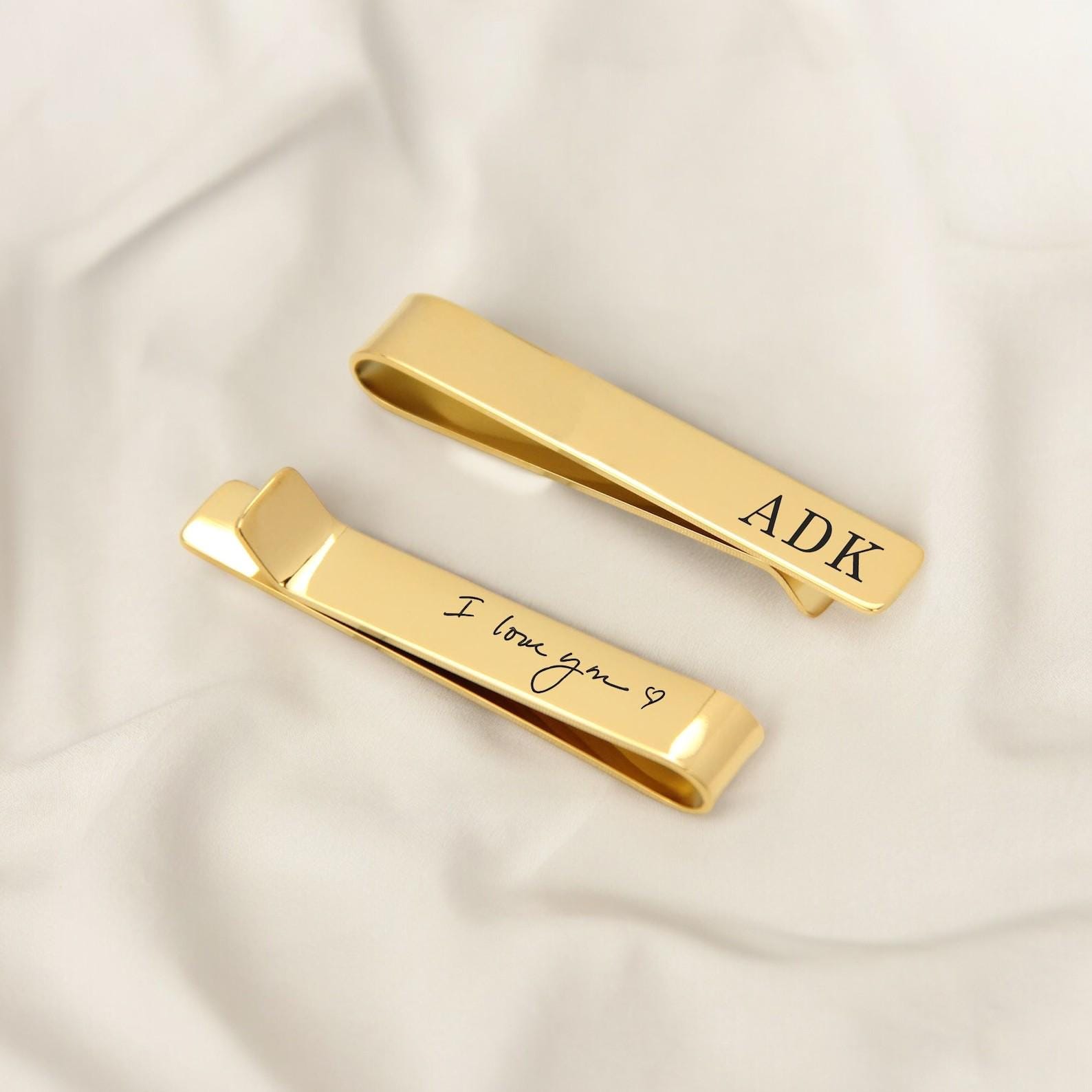Engraved Tie Clip, Groomsmen Gift, Groomsmentie Clip, Personalized Tie ...
