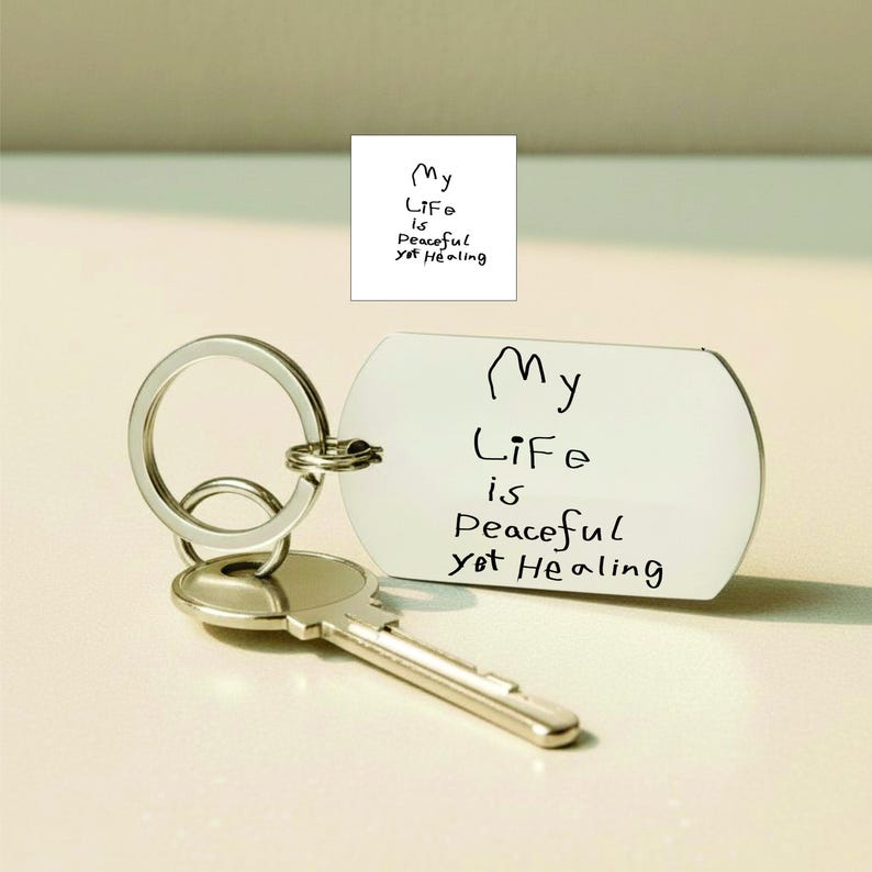 Custom Engraved Stainless Steel Keychain: Personalized Metal Key Chain ...