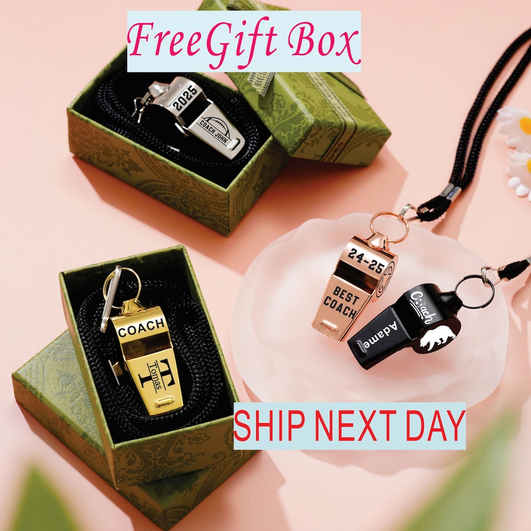 Custom Engraved Coach Whistle With Lanyard,personalized Referee Gift ...