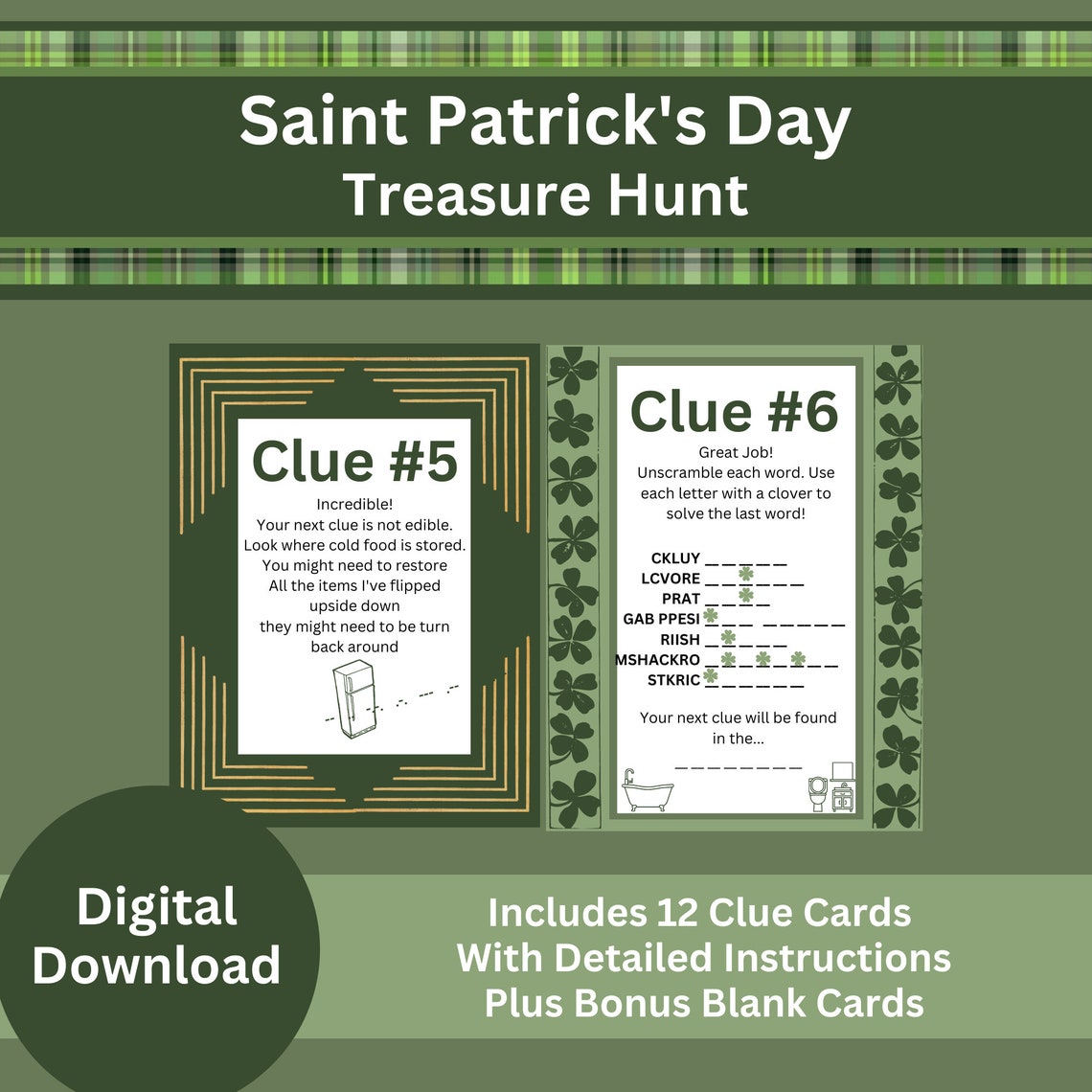 St. Patrick's Day Treasure Hunt | St. Patrick's Activity for Kids ...