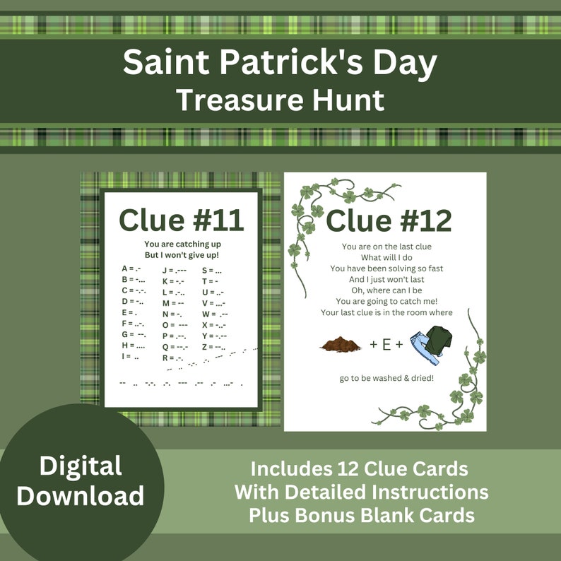 St. Patrick's Day Treasure Hunt | St. Patrick's Activity for Kids ...
