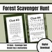 Summer Forest Scavenger Hunt With Clues and Ciphers - STEM Printable ...