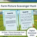 Farm Picture Scavenger Hunt With Clues and Ciphers - STEM Printable ...