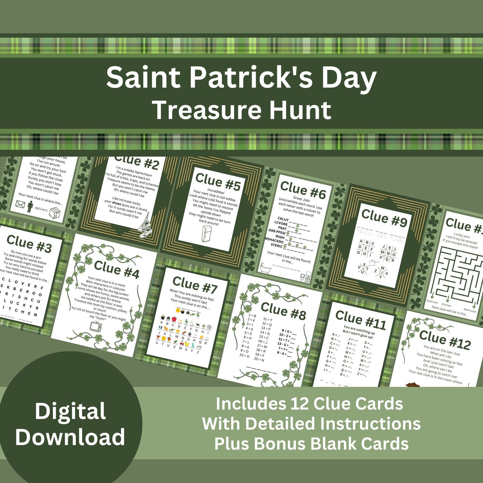 St. Patrick's Day Treasure Hunt | St. Patrick's Activity for Kids ...