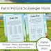 Farm Picture Scavenger Hunt With Clues and Ciphers - STEM Printable ...