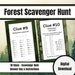 Summer Forest Scavenger Hunt With Clues and Ciphers - STEM Printable ...
