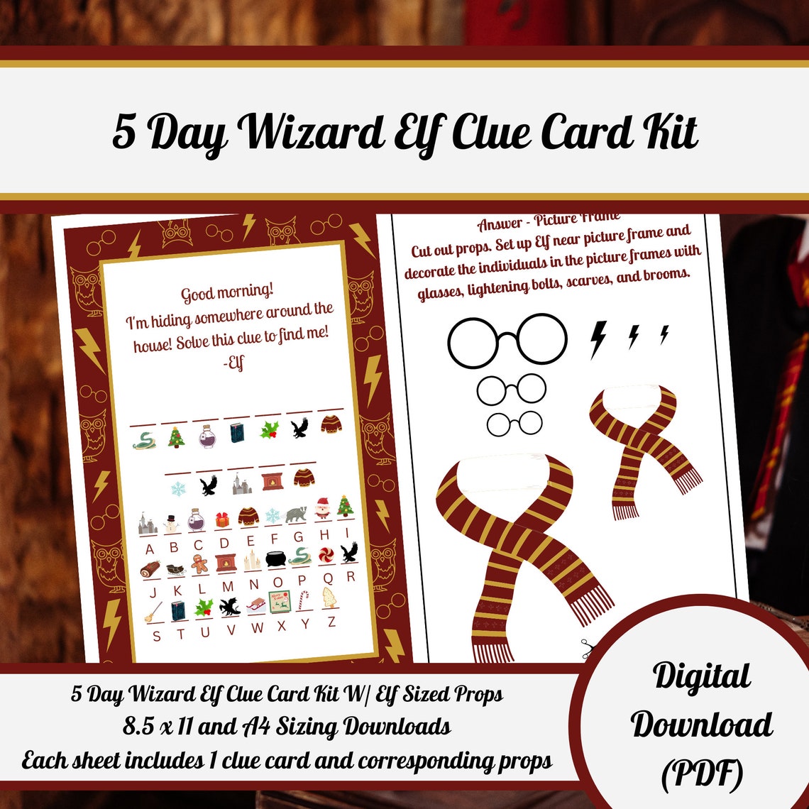 Wizard Elf Puzzles and Props 5 Day Sample Elf Kit - Etsy