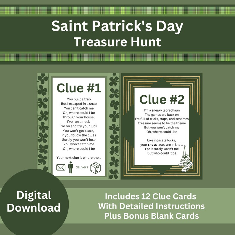 St. Patrick's Day Treasure Hunt | St. Patrick's Activity for Kids ...