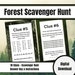 Summer Forest Scavenger Hunt With Clues and Ciphers - STEM Printable ...