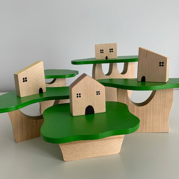 Wooden Tree Building Blocks - Etsy