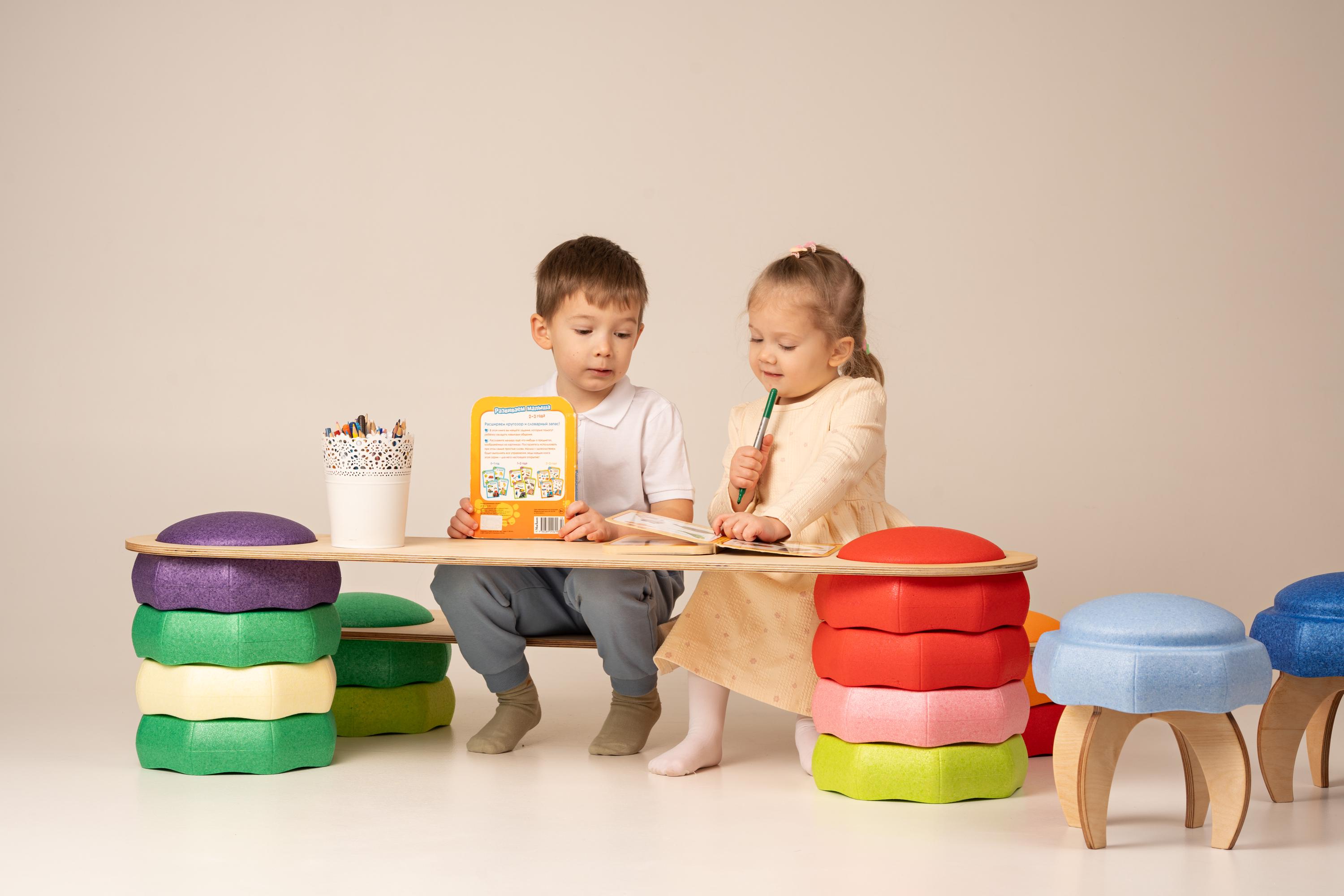 Wooden Balance Board, Wobble Board for Stackable Stones, Balance ...