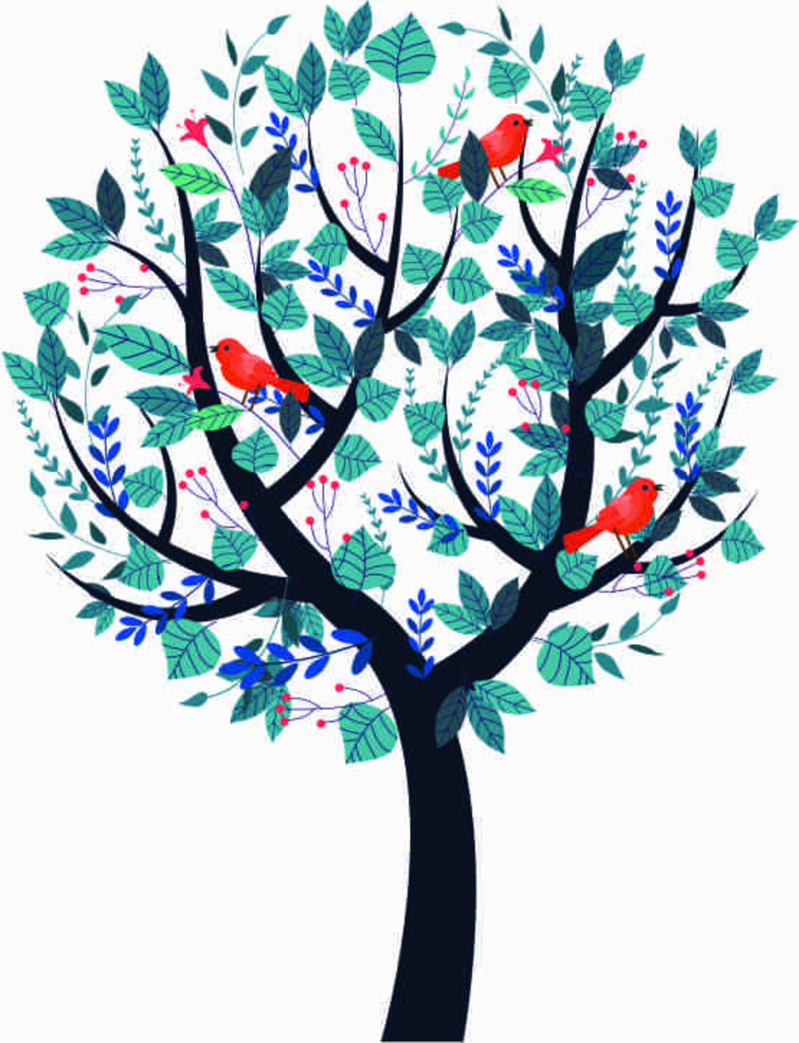 Tree SVG Bundle: 9 Colorful Tree of Life Designs (digital Download ...