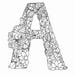 Floral Alphabet Coloring Pages: A-Z Printable Letter Art (PDF) - Etsy