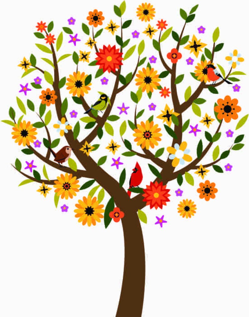 Tree SVG Bundle | 9 Colorful Designs | Tree of Life, Wall Art, Crafting ...