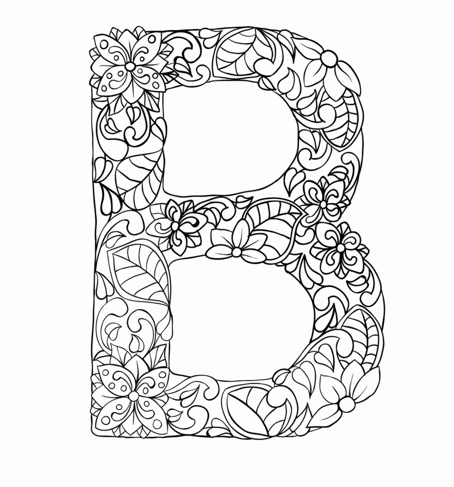 Floral Alphabet Coloring Pages: A-Z Printable Letter Art (PDF) - Etsy