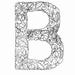 Floral Alphabet Coloring Pages: A-Z Printable Letter Art (PDF) - Etsy