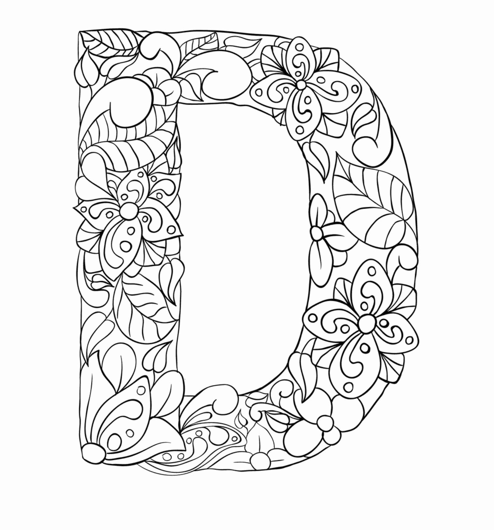 Floral Alphabet Coloring Pages: A-Z Printable Letter Art (PDF) - Etsy