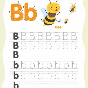 Alphabet Tracing Workbook: A to Z Letter Writing Practice (PDF) - Etsy