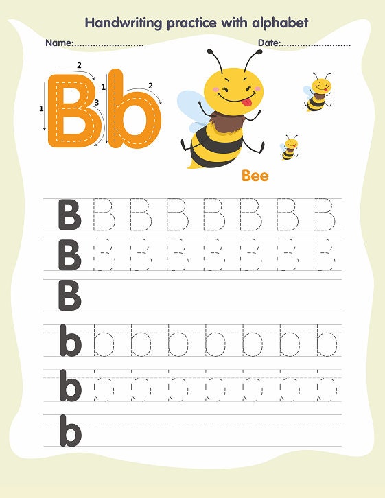 Printable Alphabet Tracing Workbook for Pre-k Kindergarten, A to Z ...