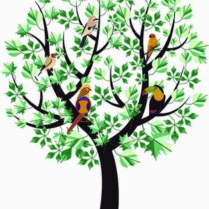Tree SVG Bundle: 9 Colorful Tree of Life Designs (digital Download) - Etsy