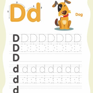 Alphabet Tracing Workbook: A to Z Letter Writing Practice (PDF) - Etsy