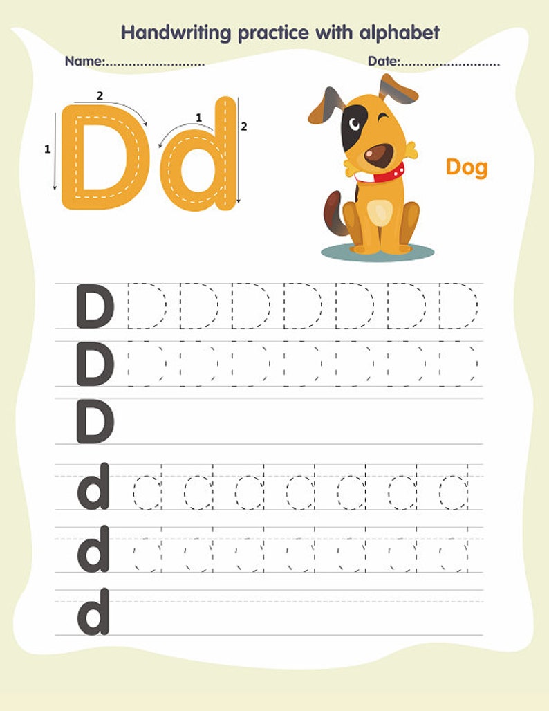 Printable Alphabet Tracing Workbook for Pre-k Kindergarten, A to Z ...