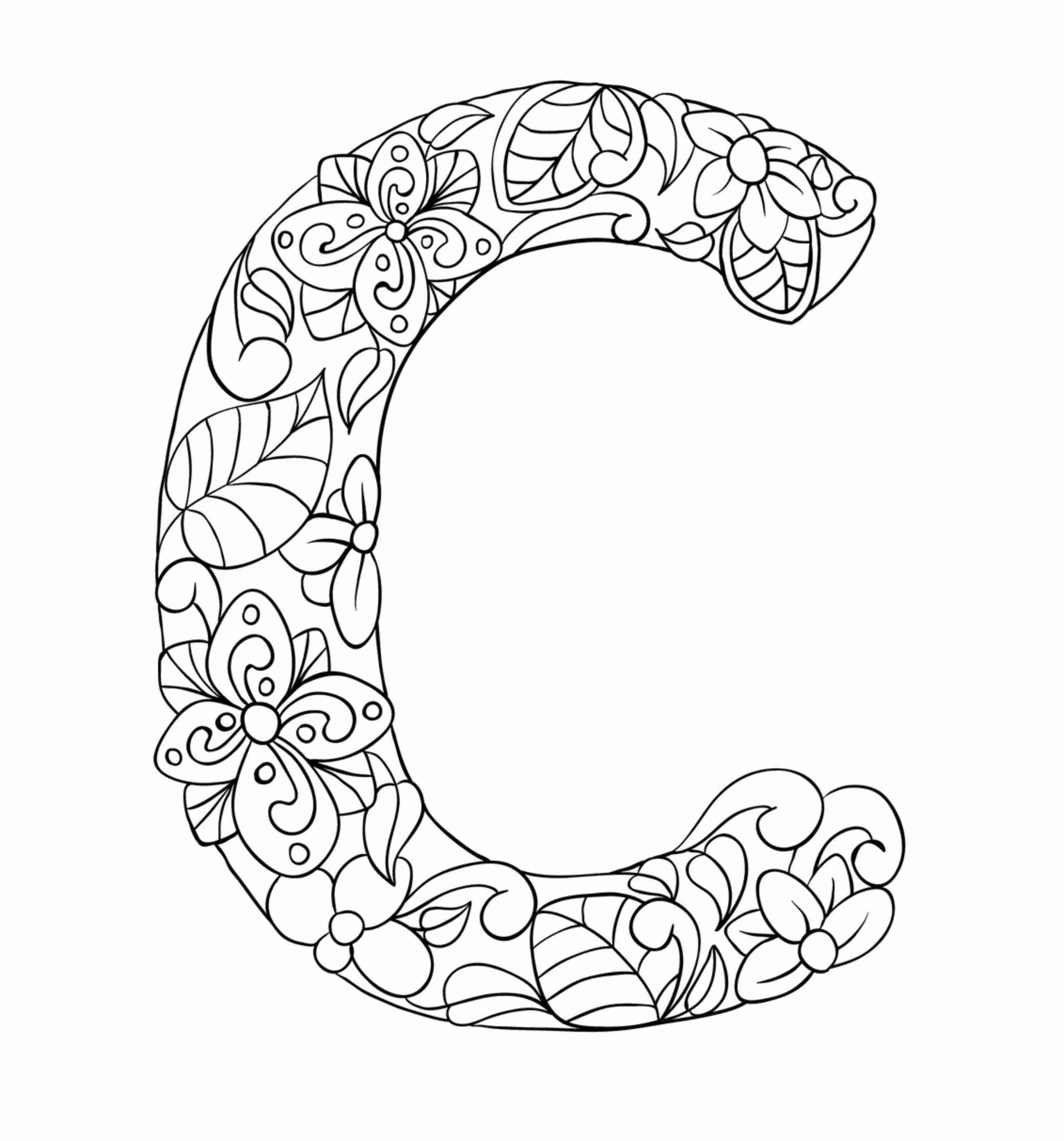 Floral Alphabet Coloring Pages: A-Z Printable Letter Art (PDF) - Etsy