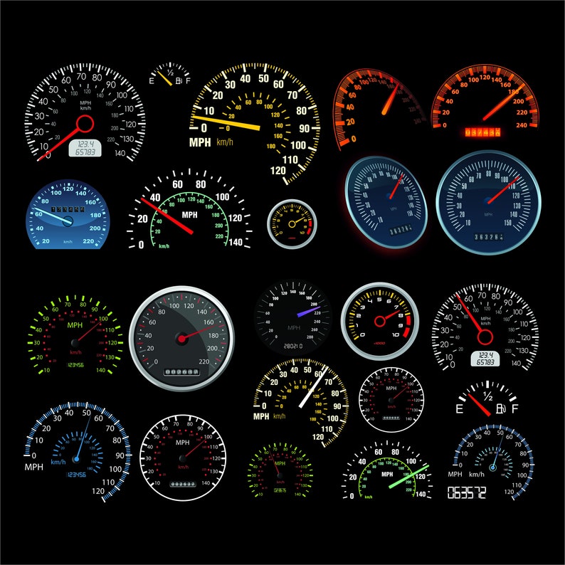 Car Speedometer SVG Bundle Racing & Driving Vehicle Graphics - Etsy Ireland